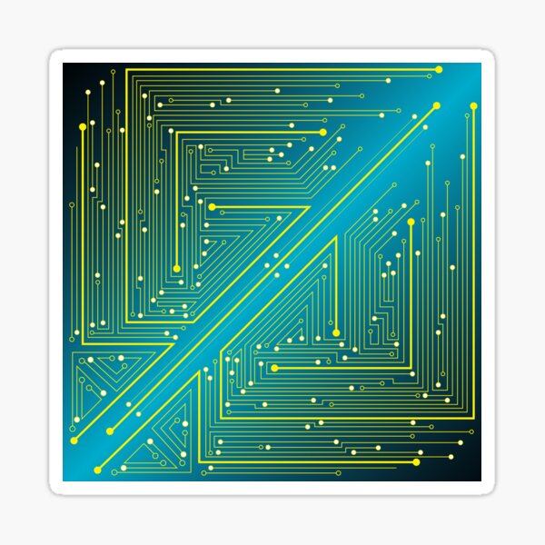 "PCB trace lines" Sticker for Sale by EngineersArt | Redbubble