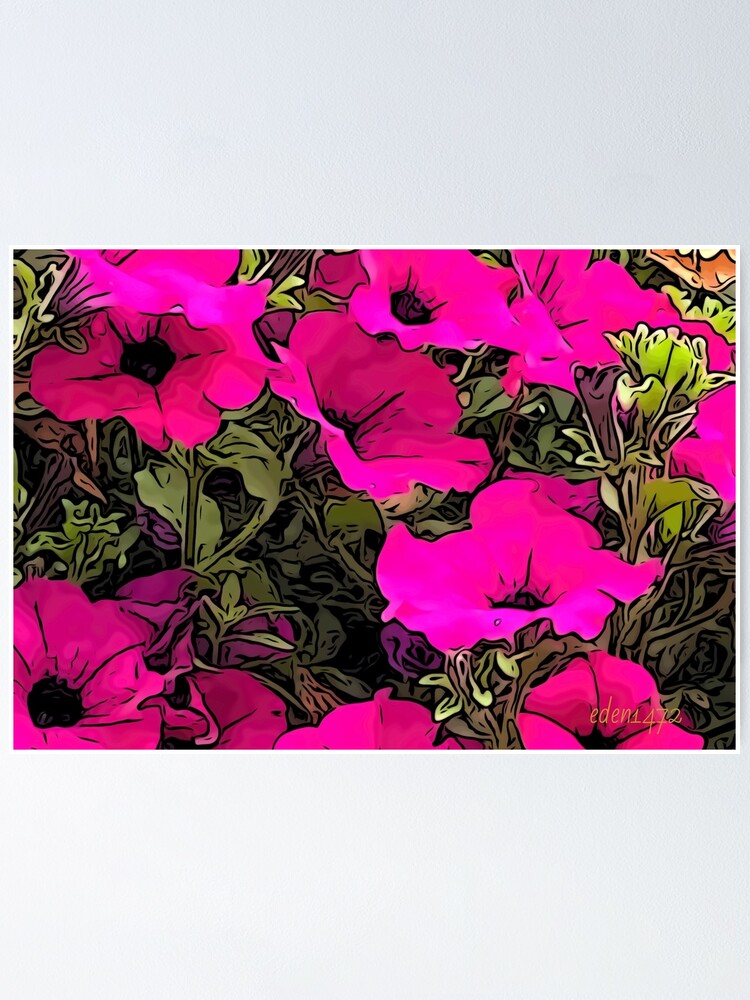 "Violetflower Petunia" Poster for Sale by eden1472 | Redbubble