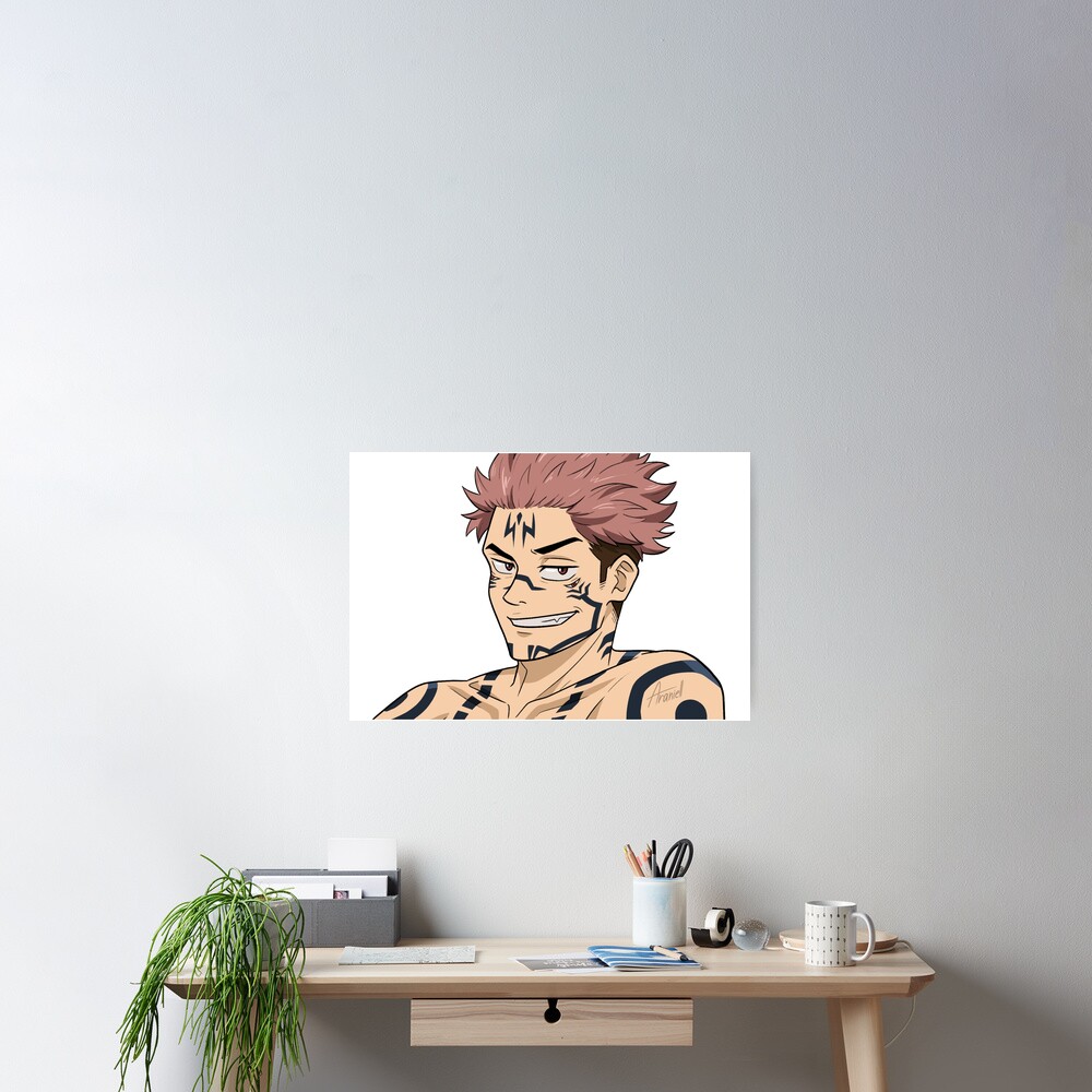 "Sukuna smile" Poster for Sale by Araniell | Redbubble