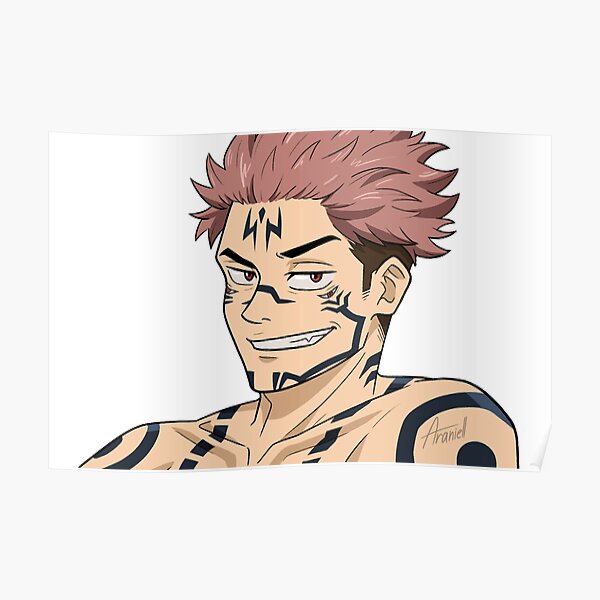 "Sukuna smile" Poster for Sale by Araniell | Redbubble