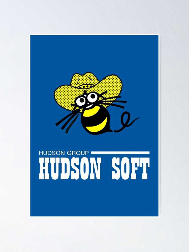 Poster « Logo Hudson Soft (ハドソン) Cowboy Bee », par RubenCRM | Redbubble