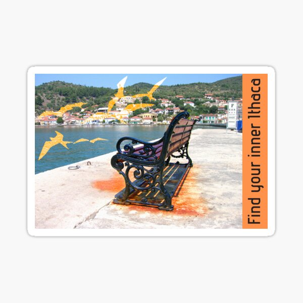 "FIND YOUR INNER ITHACA" Sticker for Sale by apoxrosi | Redbubble
