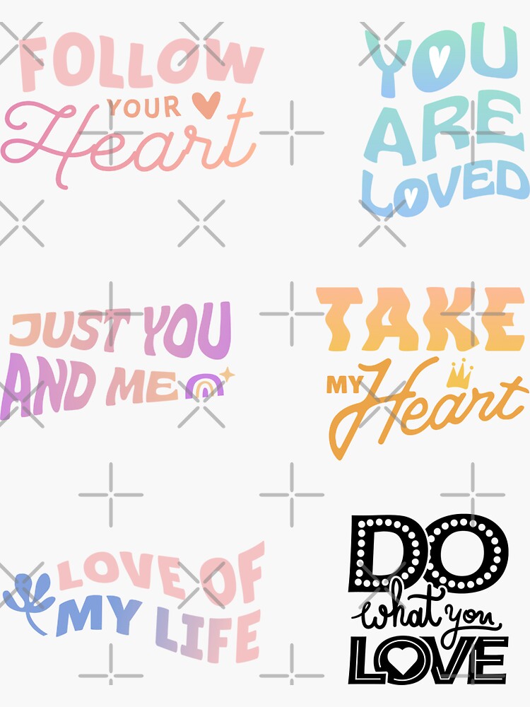 "Sayings sticker pack" Sticker for Sale by Bettina2311 | Redbubble