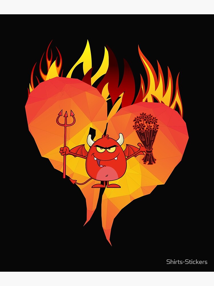 "Devil Mania - I saw the devil" Poster for Sale by Shirts-Stickers ...