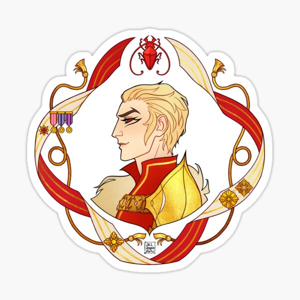 "The Arcana: Count Lucio (red sclera)" Sticker for Sale by JoyceArts ...