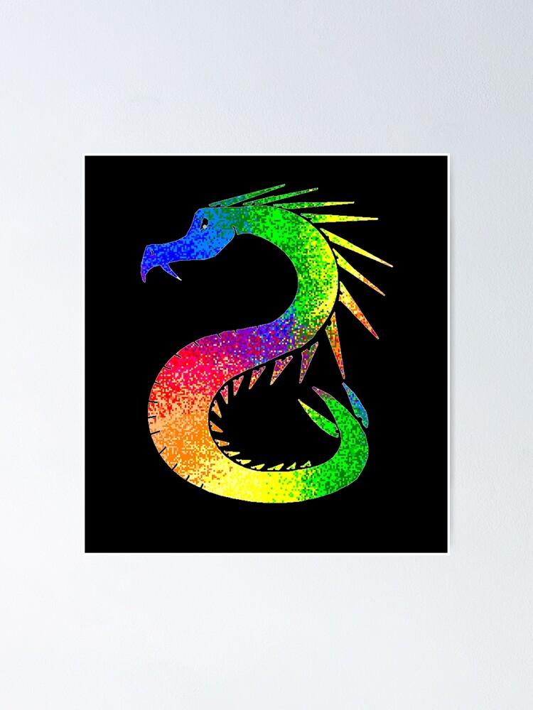 "Rainbow Serpent Dragon" Poster for Sale by Riccivela | Redbubble