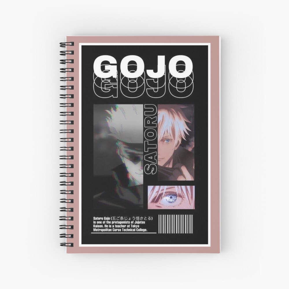 "Gojo_Satoru Gojo Jujutsu Kaisenn" Spiral Notebook by Venooxus | Redbubble