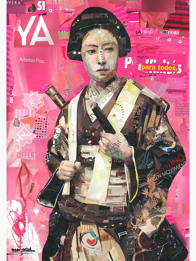 "Samurai Woman" Poster for Sale by Oliva-Collage | Redbubble