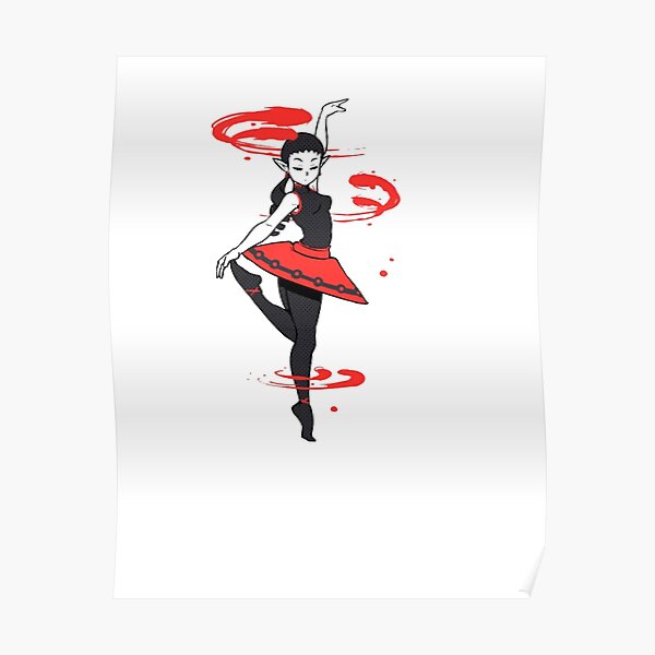 "THE BLOODY HORROR CUTE BALLET DANCER STICKER AND SHIRT " Poster by ...