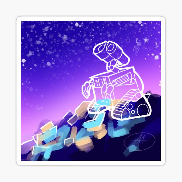 "Wall-e" Sticker for Sale by andyasy | Redbubble