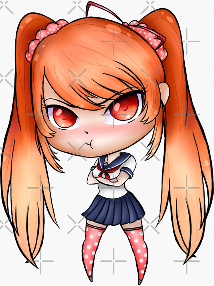 Pegatina «Simulador de Yandere - Chibi Osana Najimi (Uniforme 1)» de ...