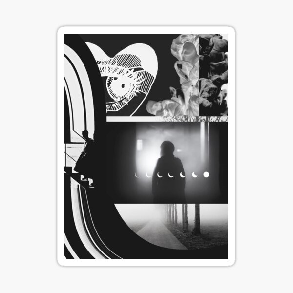"Just Walk Away Collage" Sticker for Sale by sarahmanios | Redbubble
