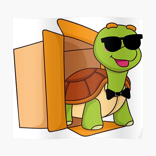 "Ocean Sea Turtle - Cowboy Turtle" Poster for Sale by so01 | Redbubble