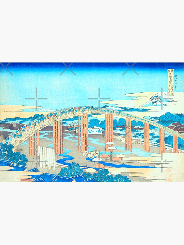 "Yahagi Bridge at Okazaki on the Tōkaidō (Tōkaidō Okazaki Yahagi no ...