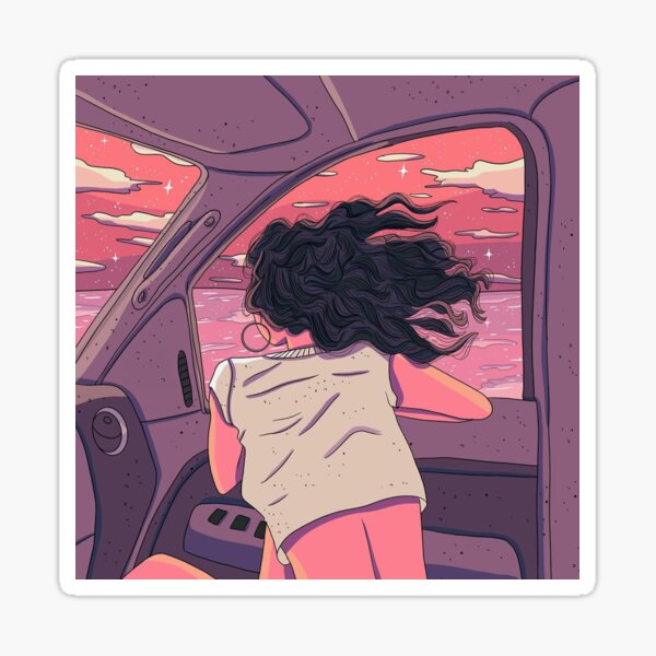 "Lofi Ride - Aesthetic" Sticker for Sale by BakaGaijin | Redbubble