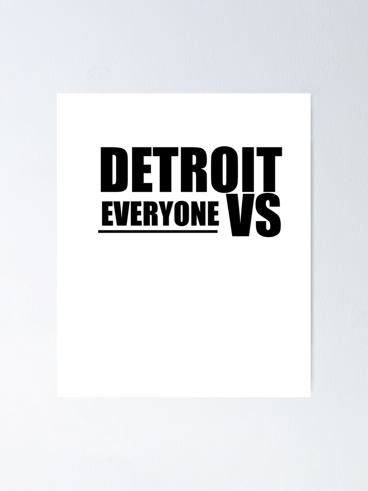 "Detroit VS Everyone Funny Michigan Gift Shirt Detroit Versus Everyone ...