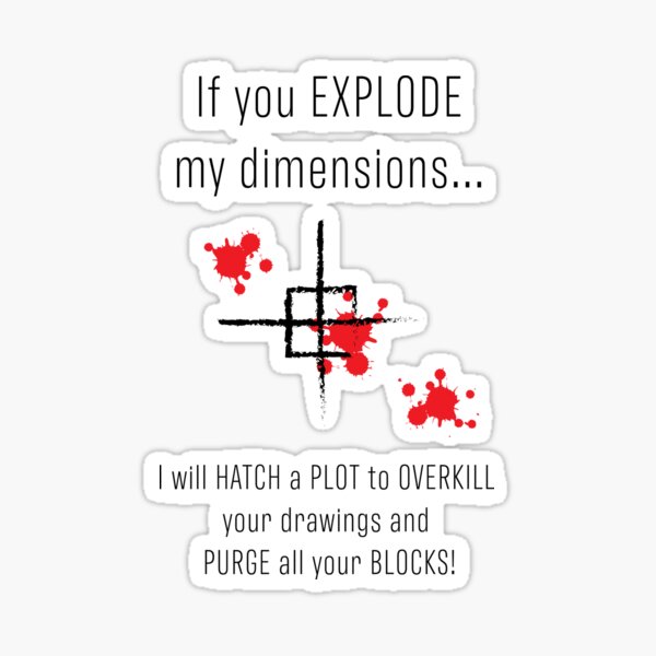 "Exploded Dimensions" Sticker for Sale by YeOldeInkePot | Redbubble
