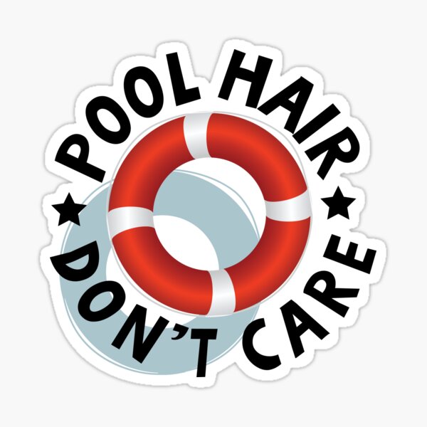 "Pool Hair " Sticker for Sale by icecoldone1906 | Redbubble