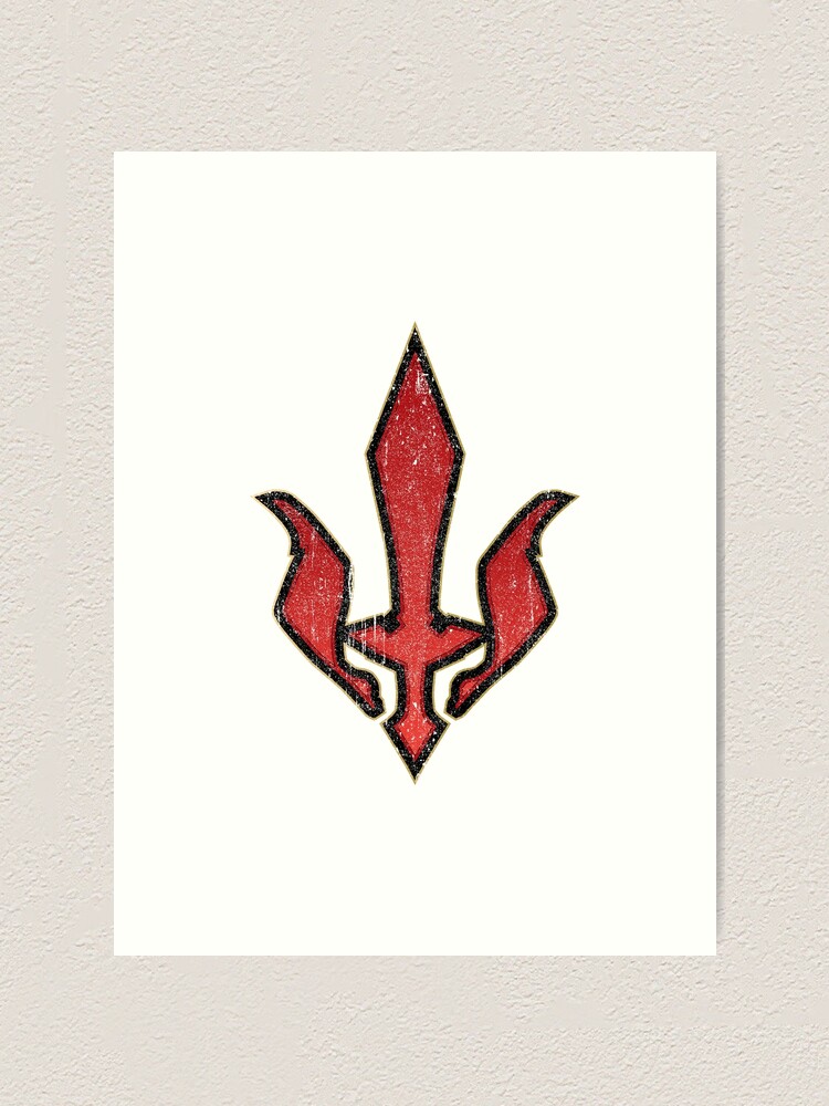 "Ares Symbol - Hades (Variant)" Art Print for Sale by huckblade | Redbubble