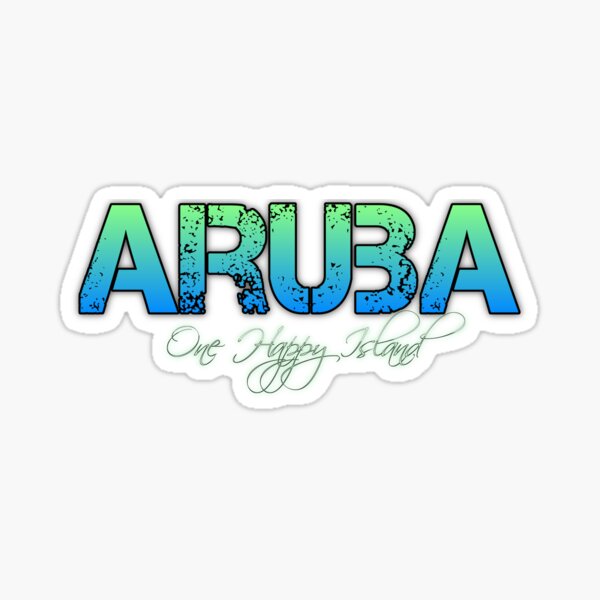 "aruba" Sticker for Sale by rominadesing | Redbubble