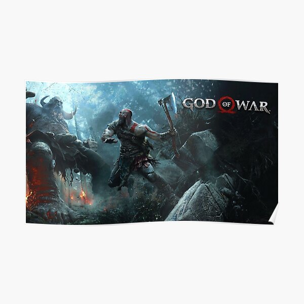 "God of war 4 poster" Poster for Sale by Thesecreations | Redbubble