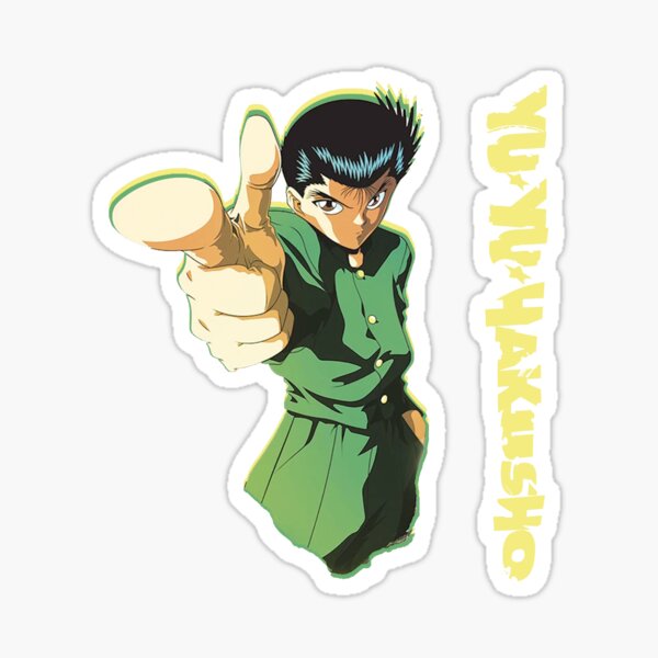 "anime Yu Yu Hakusho,Yusuke Urameshi " Sticker for Sale by norland ...