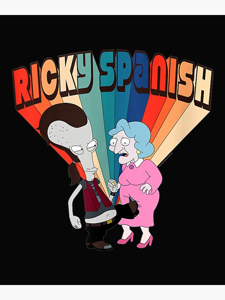 "American Dad Ricky Spanish Kicking Old Lady" Poster by QuocNam | Redbubble