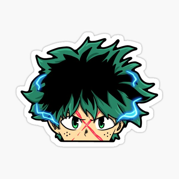 "My Hero Academia Deku Midoriya Finger Flick" Sticker for Sale by ...
