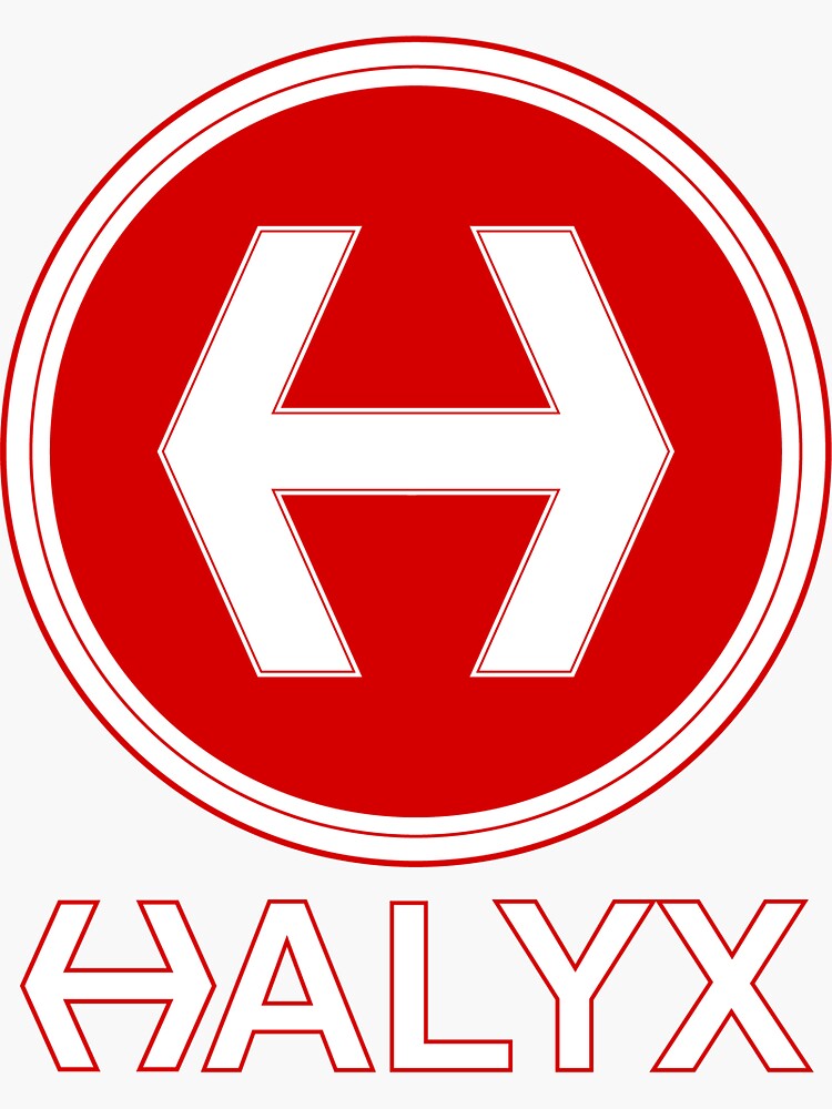 "Halyx New Dimension" Sticker for Sale by lazerzandthingz | Redbubble