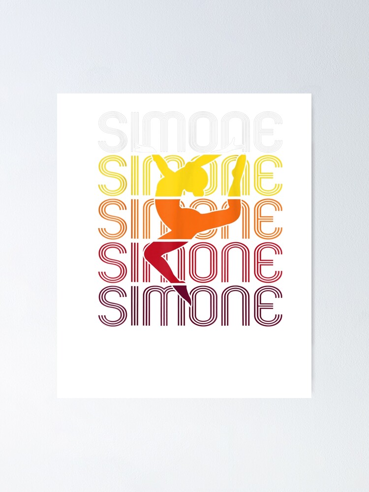 "Simone Gymnastics Retro Vintage Wins Another Record " Poster for Sale ...