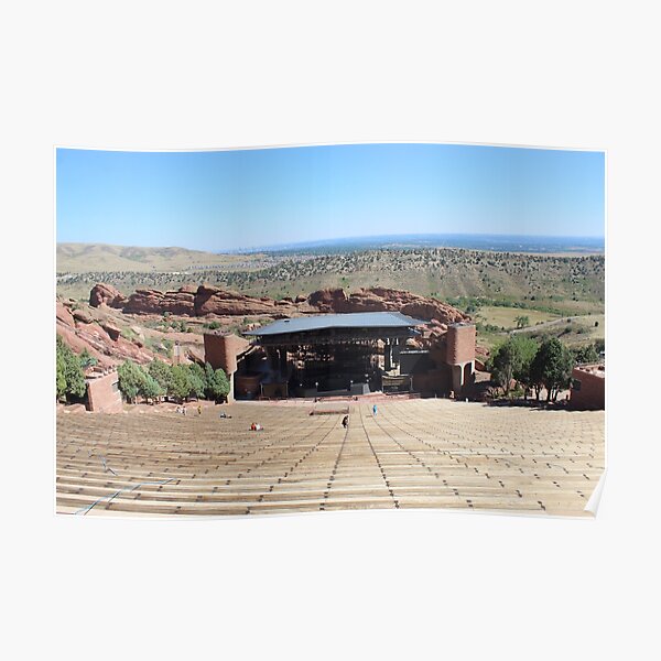 "Red Rocks Amphitheatre" Poster for Sale by ThroughMyEyes2 | Redbubble