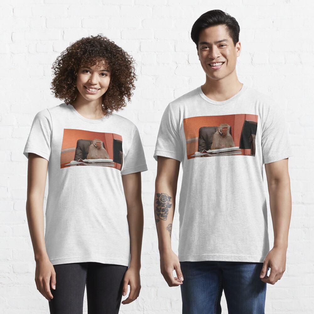 "Baboon at Work" Sticker for Sale by Meme Economy | Redbubble