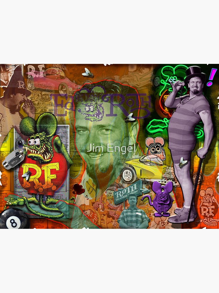 "ED "BIG DADDY" ROTH" Sticker for Sale by WildmanSmetko | Redbubble