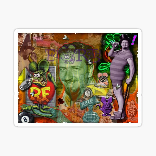 "ED "BIG DADDY" ROTH" Sticker for Sale by WildmanSmetko | Redbubble