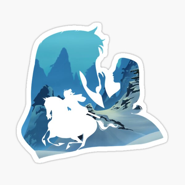 "Mulan and Khan " Sticker for Sale by rhernandez124 | Redbubble