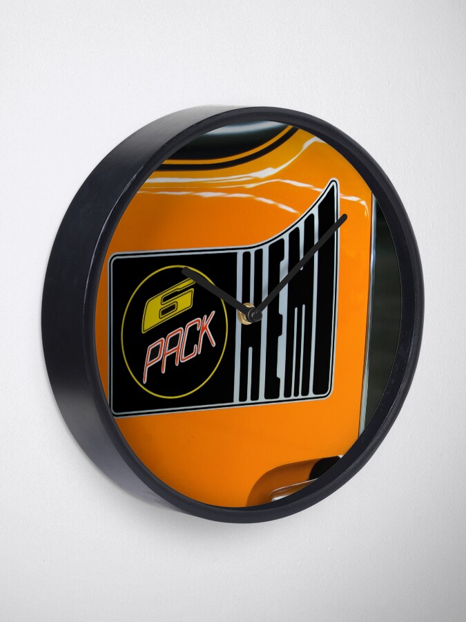 "Chrysler Valiant Charger RT 6 pack Emblem" Clock by Coolscapes | Redbubble
