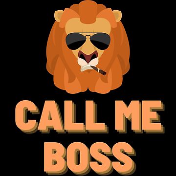 "Call me boss" Sticker for Sale by juizgoku | Redbubble