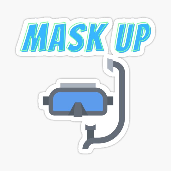 "Snorkel mask up" Sticker for Sale by targo14 | Redbubble