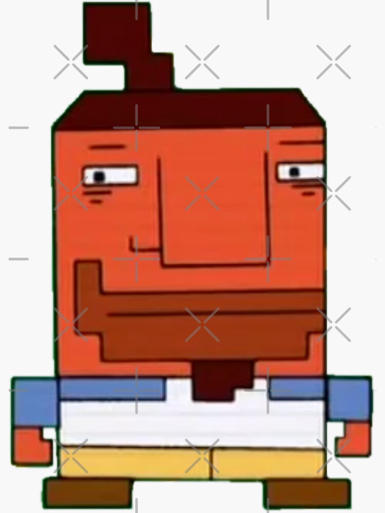 "8 Bit Tito" Sticker for Sale by rzlatssunrise | Redbubble