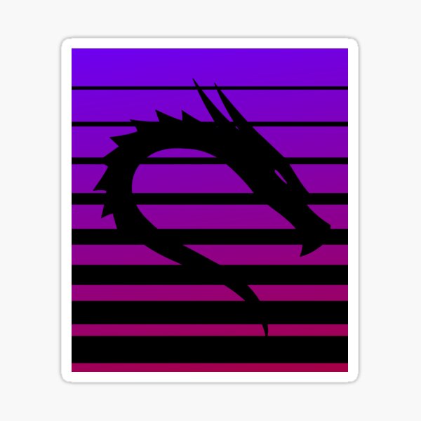 "Kali Dragon Retro" Sticker for Sale by arctide | Redbubble