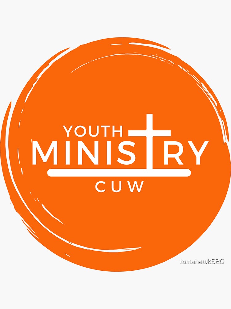 "Youth Ministry Logo Orange" Sticker for Sale by tomahawk620 | Redbubble