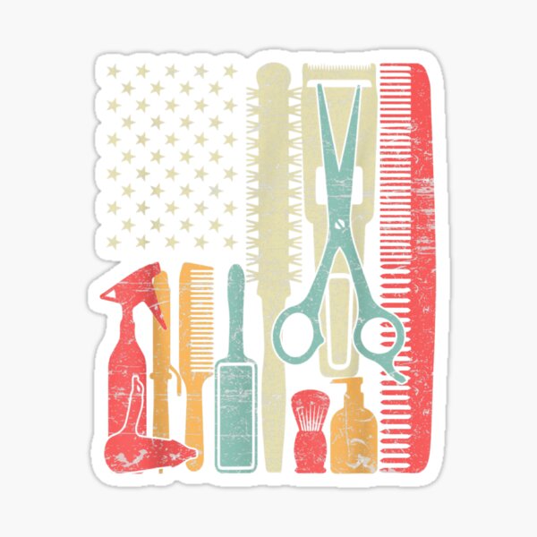 "Hair Stylist Hairdresser Barber Rhinestone" Sticker for Sale by ...