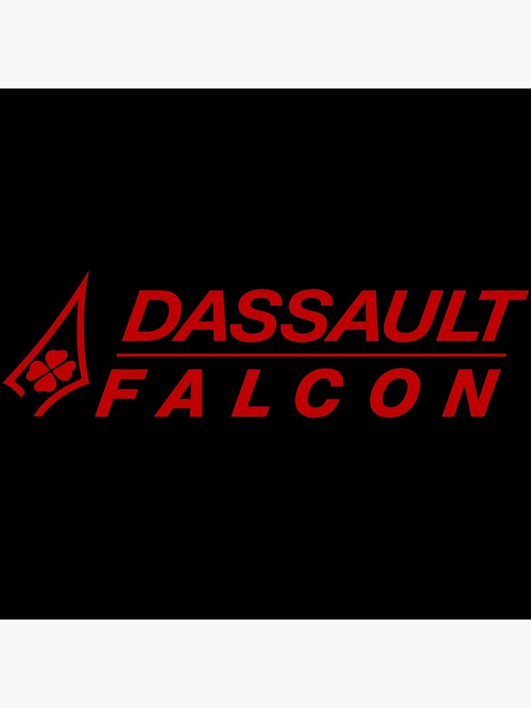 "Dassault Falcon Logo Red" Poster for Sale by Anjgmantep | Redbubble
