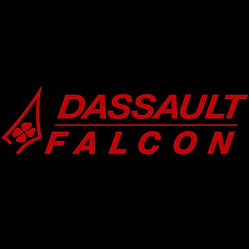"Dassault Falcon Logo Red" Sticker for Sale by Anjgmantep | Redbubble
