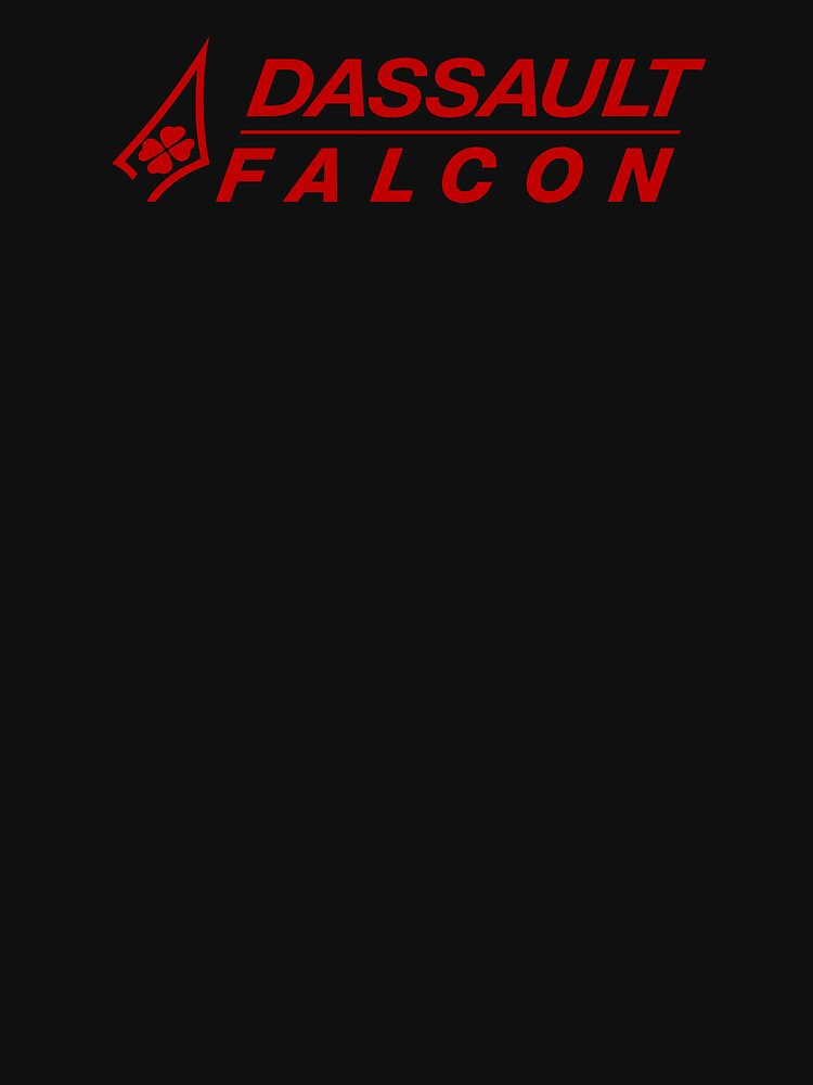 "Dassault Falcon Logo Red" T-shirt for Sale by Anjgmantep | Redbubble ...
