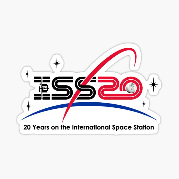 "20. Jahrestag der Internationalen Raumstation ISS" Sticker von ...