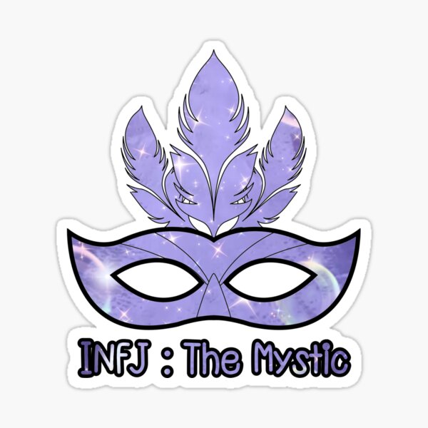 "INFJ The Mystic Mask" Sticker for Sale by infjthailand | Redbubble