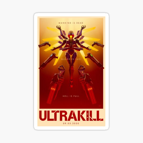 "ULTRAKILL" Sticker for Sale by MarkHarrell | Redbubble
