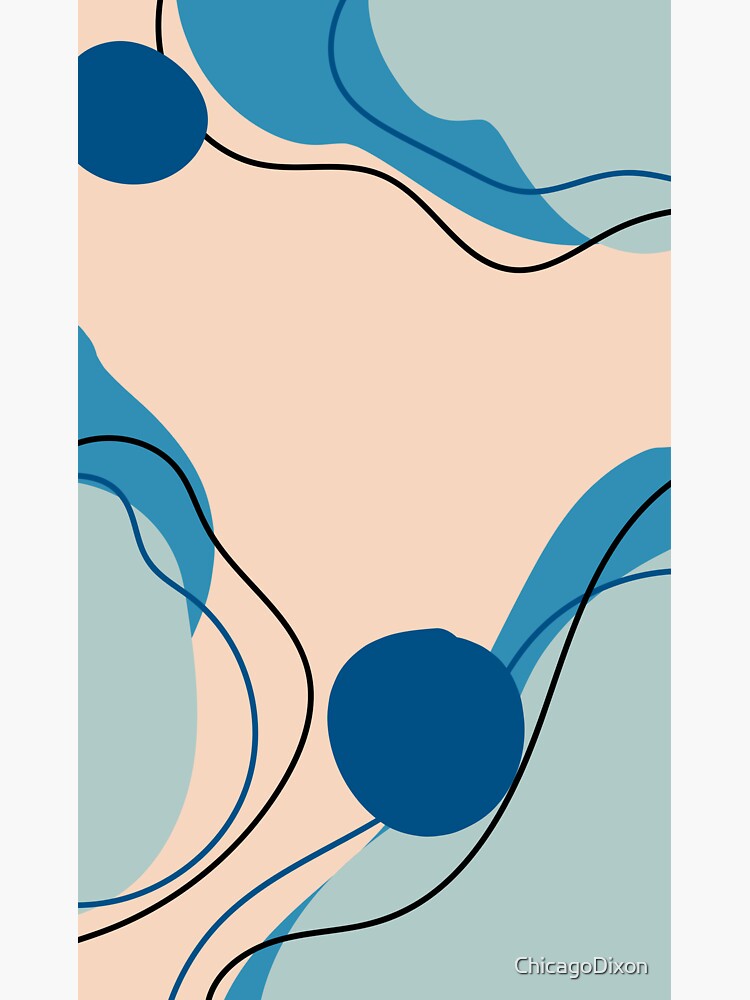 "Pastel Line Art" Sticker for Sale by ChicagoDixon | Redbubble