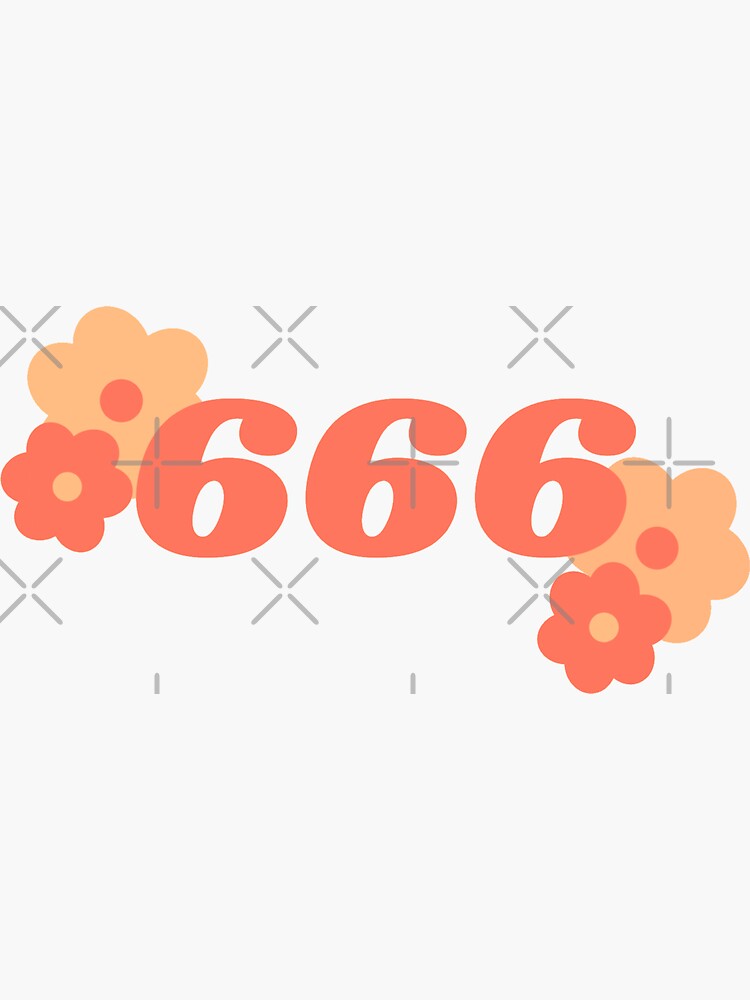 "666|Angel number|Reflect " Sticker for Sale by Lavannya | Redbubble